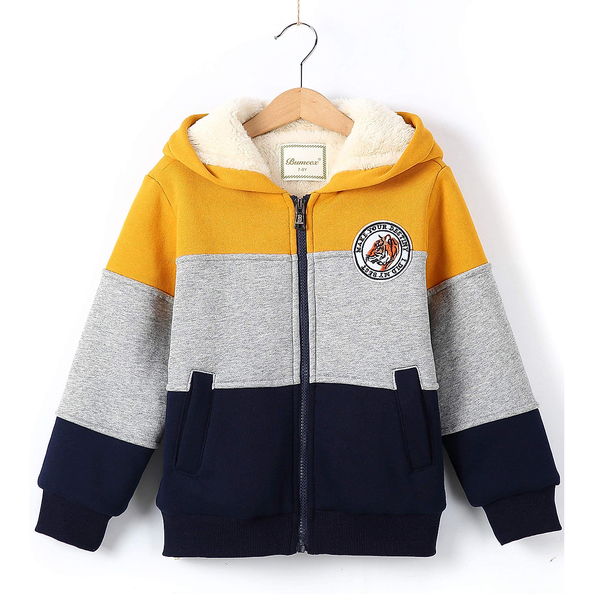 Bumeex Baby Toddler Boy's Jacket Hoodie Sweatshirt 2t Yellow