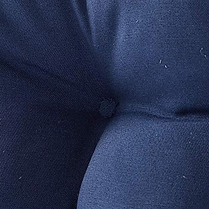 Greendale Home Fashions Outdoor 44 x 22-inch High Back Chair Cushion, Set of 2, Midnight 2 Count