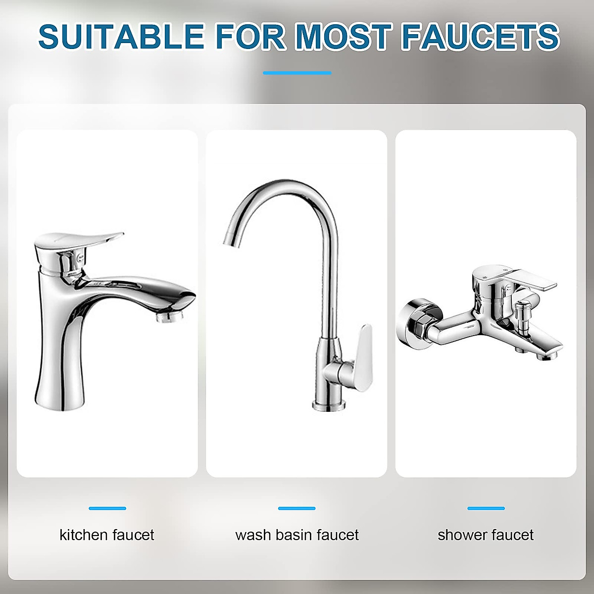 Faucet Extender 1080°Rotating Swivel, Sink Water Faucet Aerator Extension in Brass Swivel Robotic Arm for Bathroom Kitchen with 2 Water Flow Modes
