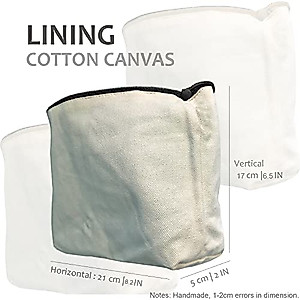 HAPPYHEIDI Women Checkered Corduroy Makeup Bag Cosmetic Pouch Purse Organiser, Canvas Lining, Cute Black White