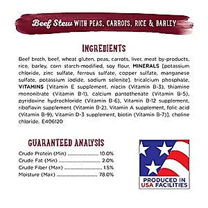 Purina Beneful High Protein, Gravy Wet Dog Food, Prepared Meals Beef Stew - (8) 10 oz. Tubs