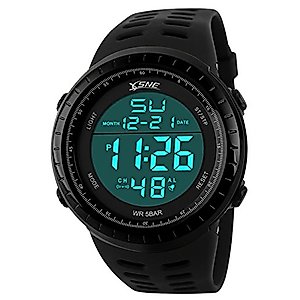 Digital Watch Men Sports LED Screen Large Face Military Watches for Men Waterproof Casual Luminous Stopwatch Alarm Simple Watch 1167