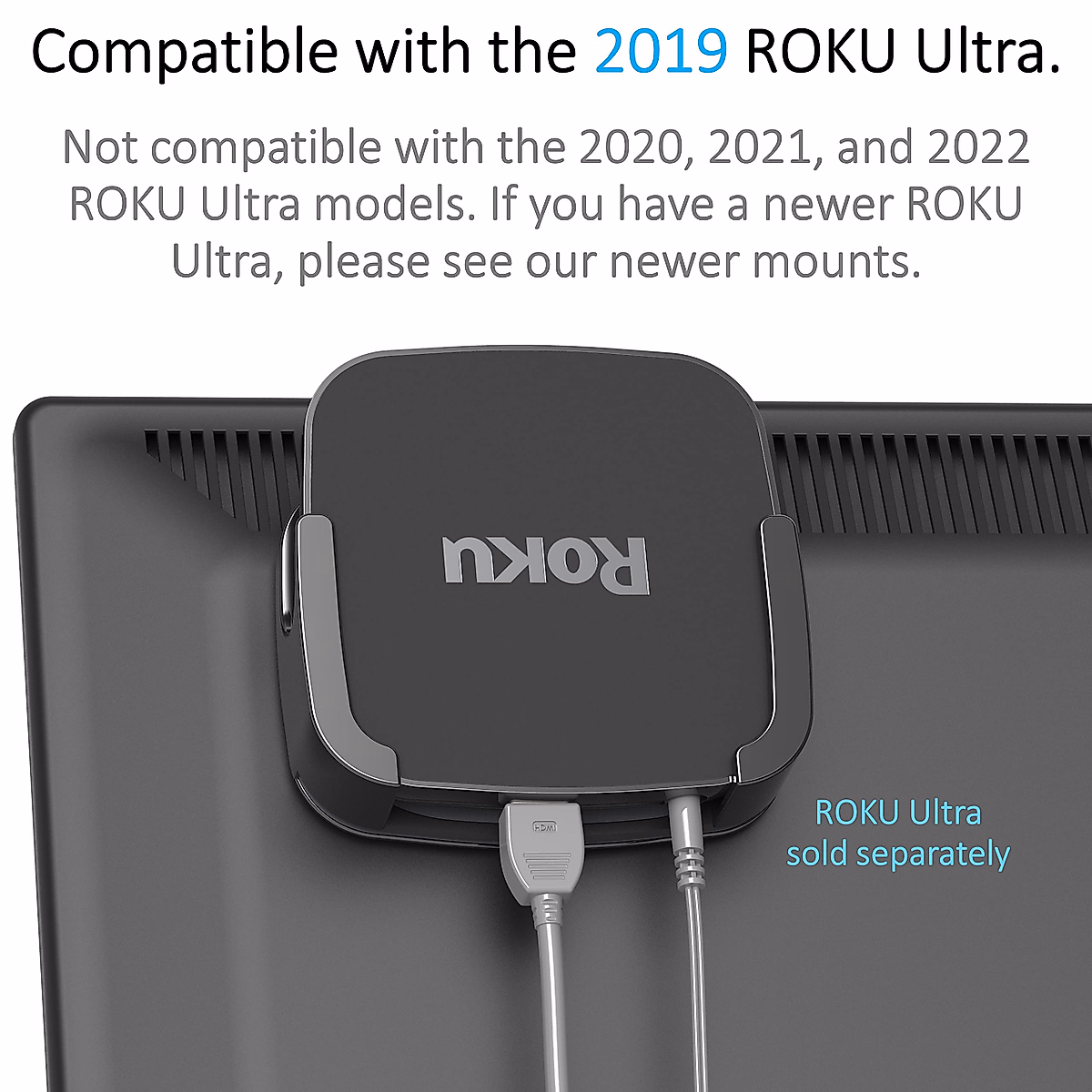TotalMount Roku Ultra Mounting System (Not Compatible With Roku Ultra Models Purchased After September 2020)