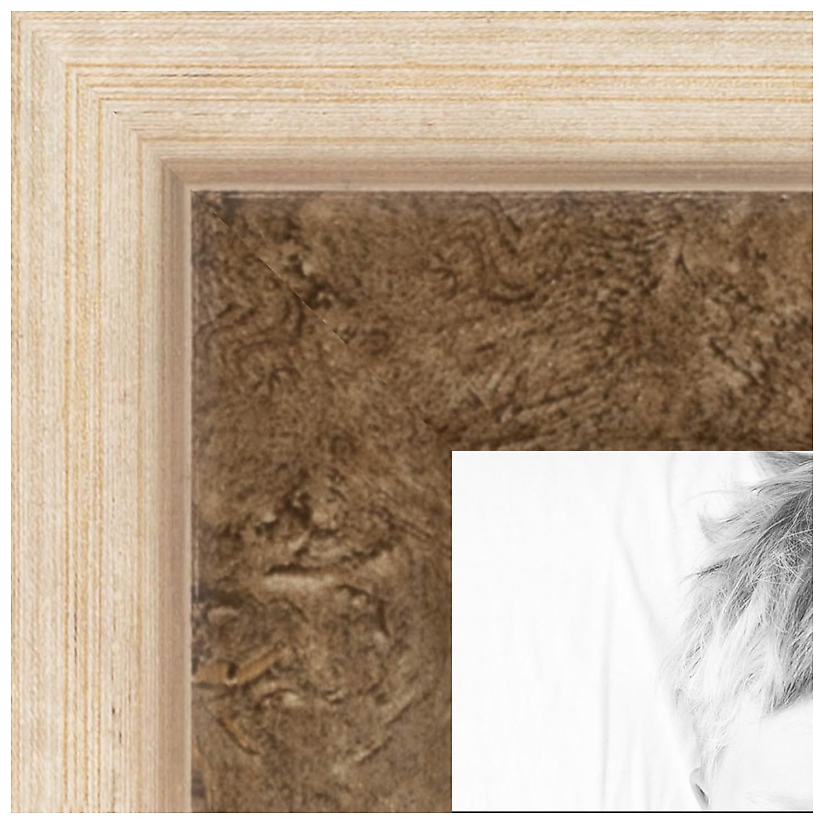 ArtToFrames 10x17 Inch Multi Picture Frame, This 0.94 Inch Custom Wood Poster Frame is Other - Comes with Regular Glass and Corrugated Backing (2WOME398402-10x17)