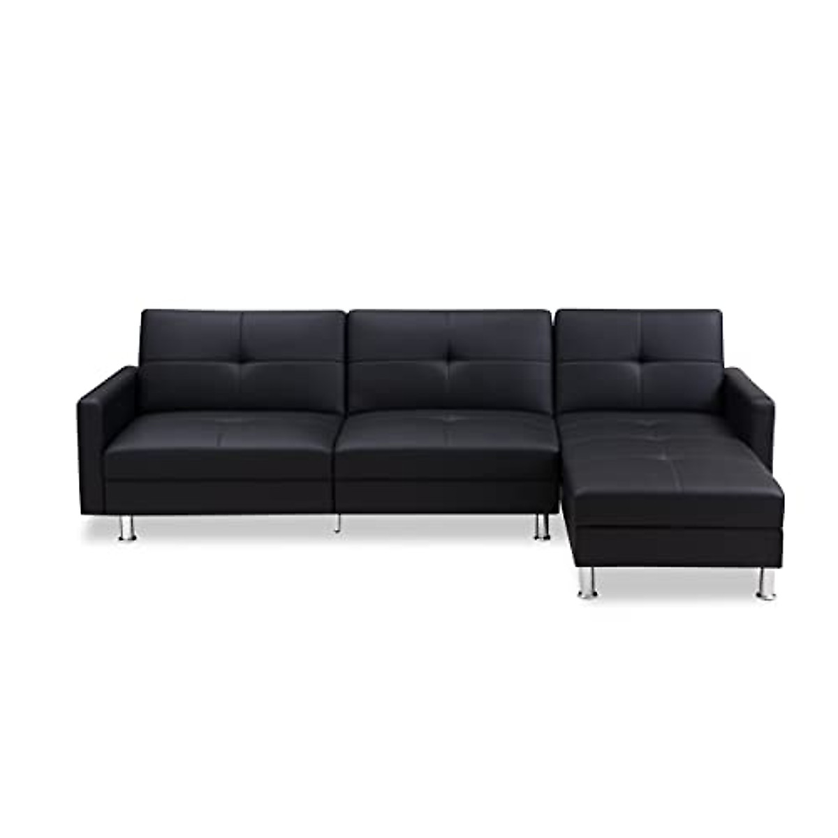 Gold Sparrow Davenport Sectional, Black