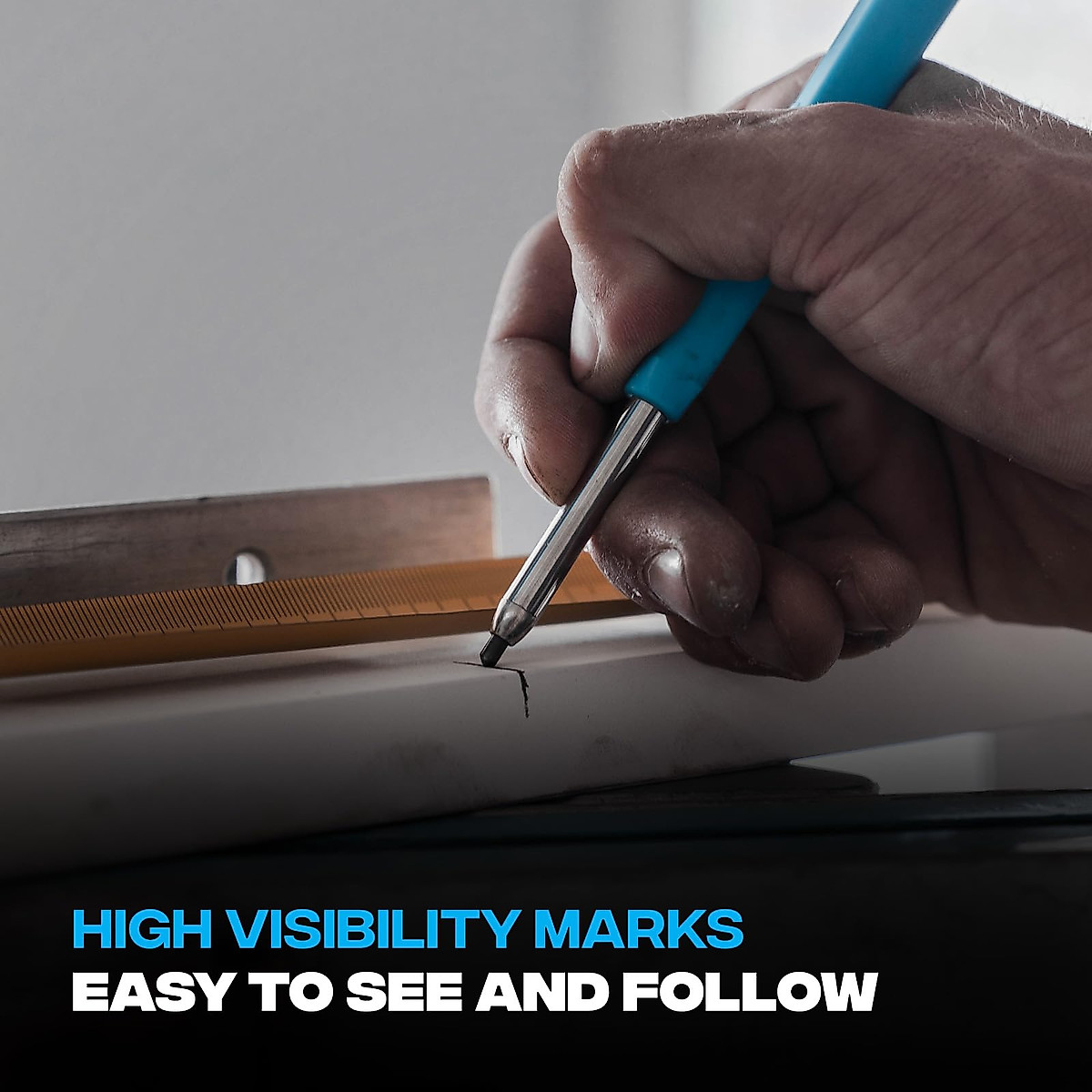 OX Tools Tuff Carbon Marking Pencil Replacement Lead 10-Pack | Basic Graphite Lead