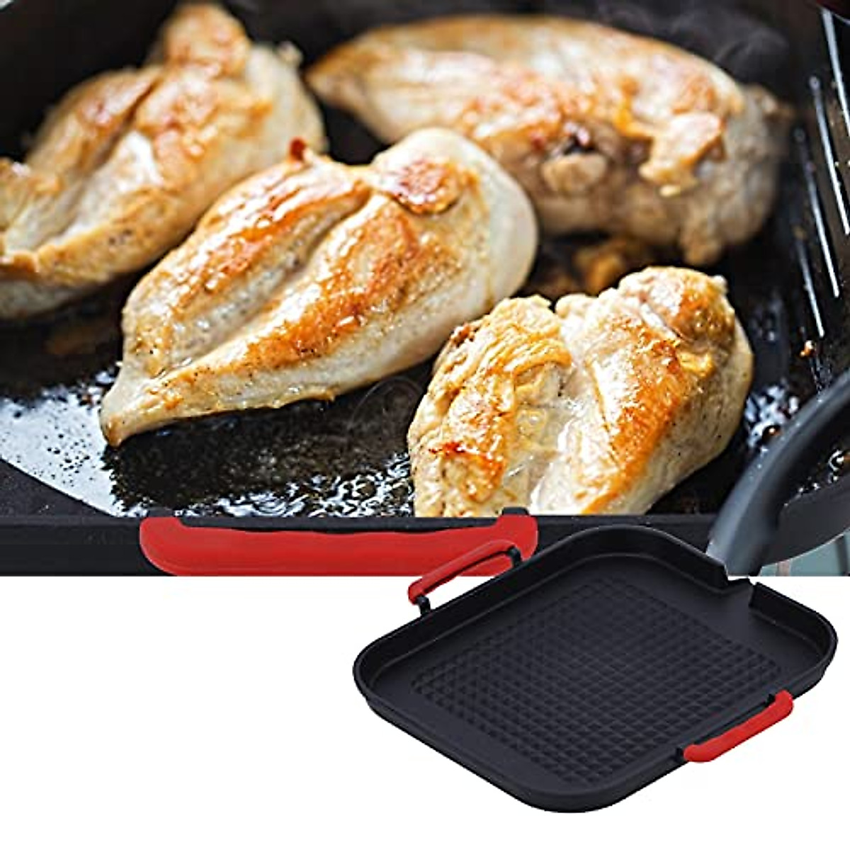 Garden supplies Multi Function Barbecue Plate Portable BBQ Non‑Stick Baking Tray for Home Restaurant Outdoor(RvSky)
