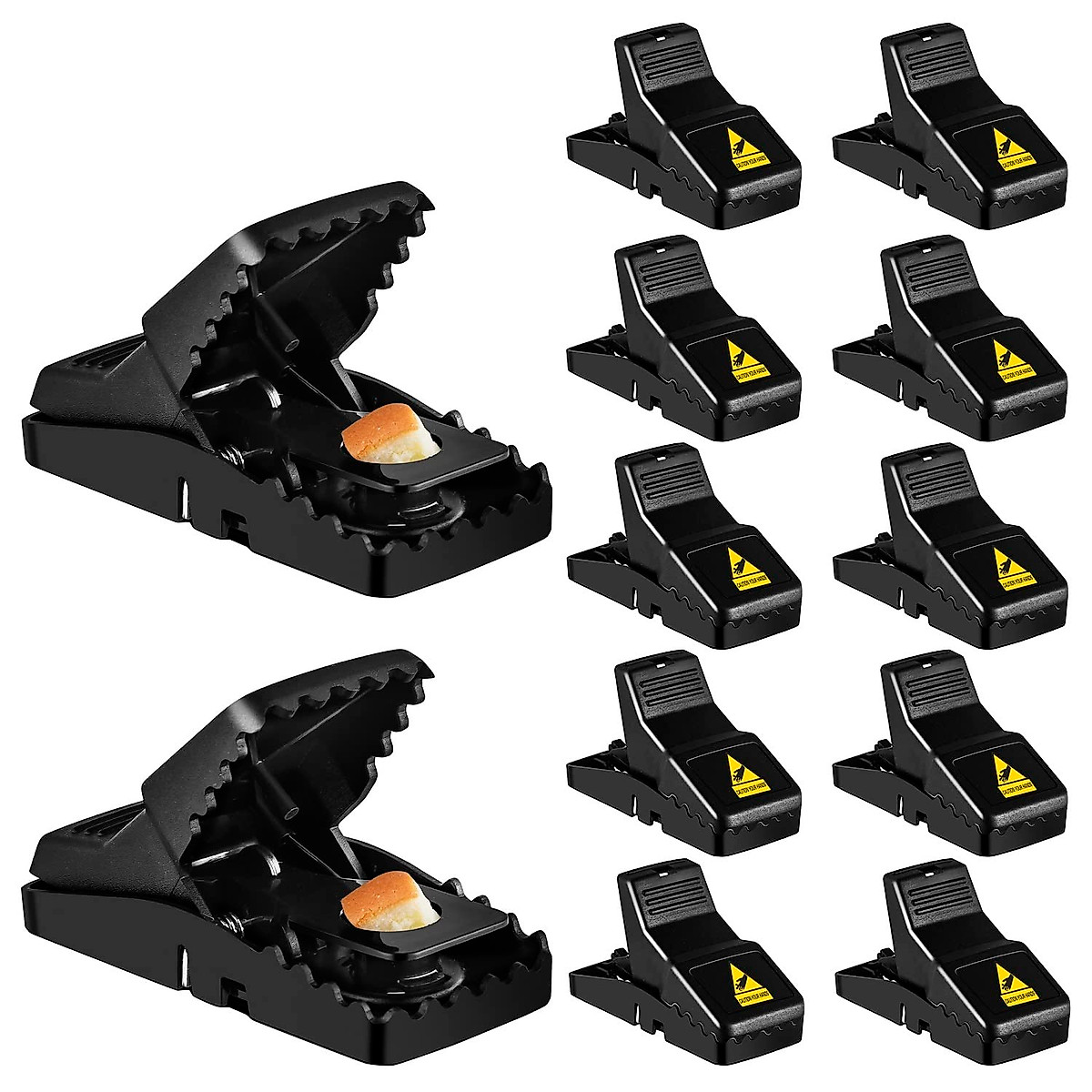 Mouse Trap, Small Mice Trap Indoor Quick Effective Sanitary Safe Mouse Catcher for Family and Pet - 12 Pack