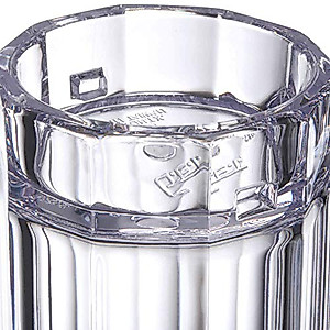 G.E.T. 00086-1-SAN-CL Shatter-Resistant Plastic Beer Mug / Stein, 16 Ounce, BPA Free (Set of 4)