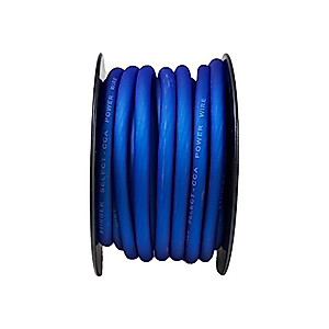 Stinger SSVLP0BL 1/0Ga Matte Blue Power Wire 50'