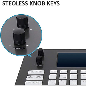 SMTAV PTZ Controller 5 Inch LCD Screen Decoding H.264 and H.265 Network Support POE Support ON VIF 4D Joystick Decoding Keyboard (Video IP Controller)