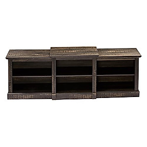 Rockpoint 70inch Classical TV Stand Storage Media Console Entertainment Center for TVs up to 80,Rustic Brown