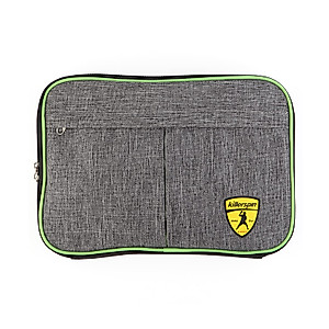 Killerspin Optima Ping Pong Paddle Carry Case| Padded Table Tennis Racket Cover| Reinforced Padded Polyester Bag for 2 Ping Pong Bats| Side Accessory Pocket for 8Ó Tablets| Protective Zipper Enclosure