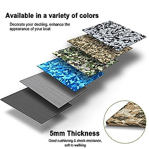 EVA Foam Boat Decking Self Adhesive Boat Flooring Camo Brushed 94.5"x23.6" Trimmable Marine Carpeting for Boats Swim Platform RV Flooring Kayak RV Stairs Cooler Tops Pontoon Golf Cart Non Slip Mats