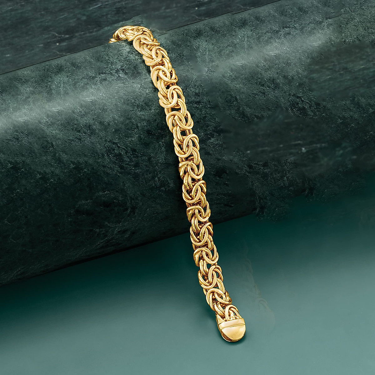 Ross-Simons 14kt Yellow Gold Byzantine Bracelet. 7 inches