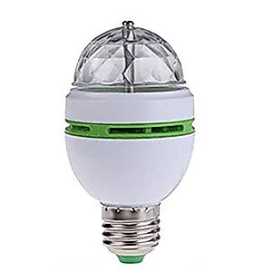 Windspeed Rotating LED Strobe Bulb Multi changing Color Crystal Stage Light E27 base