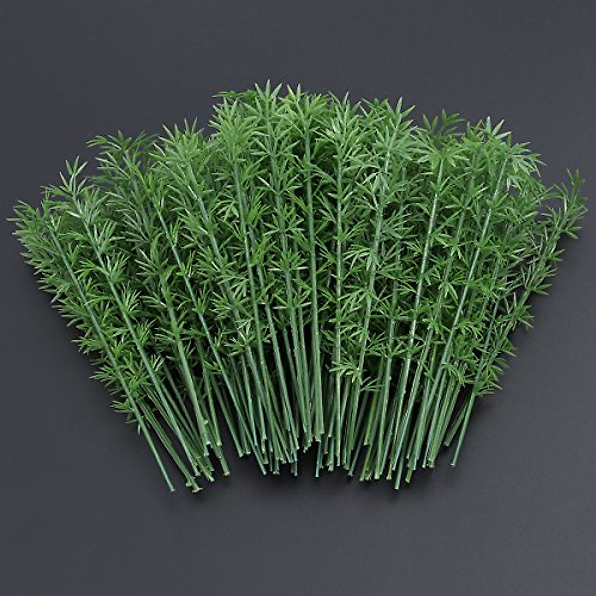 NUOLUX 100pcs Model Bamboo Trees 1:75 12cm Plastic Bamboo Trees Model Train Scenery Landscape Scale