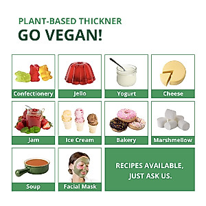 LIVING JIN Agar Agar Powder (4oz) Vegan Gelatin Substitute, Certified Gluten-free, Non-GMO, 100%, Sugar-free, Halal, Desserts, 100% Natural Red Algae