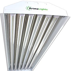PrimeLights 6 Bulb/Lamp T8 LED High Bay Warehouse, Shop, Commercial Light Fixture