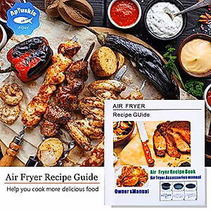Square Air Fryer Accessories, 8 Inch XL Deep Fryer Accessories Compatible with Philips Cosori Ninja Gowise Gourmia Chefman Comfee Air Fryer, Fit 3.6QT-6.8QT Square Air Fryer