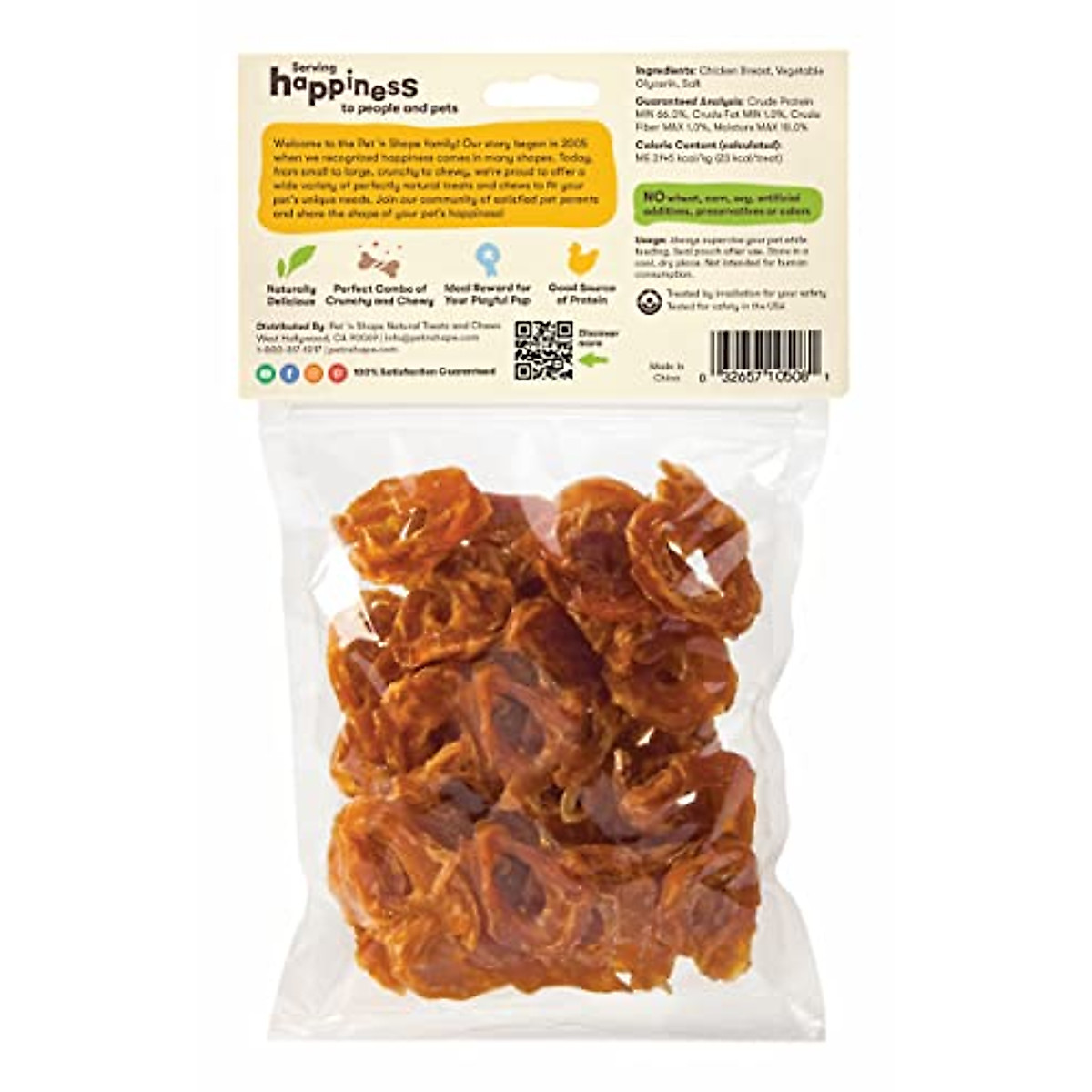 Pet 'n Shape Chik 'n Rings Jerky Dog Treats - 8 Ounce
