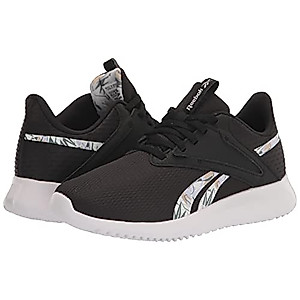 Reebok Women's FluxLite Cross Trainer, Black/White/Chalk, 11