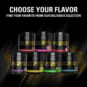 EHP Labs OxyShred Hardcore Super Dosed Pre Workout Powder - Preworkout Powder with L Glutamine & Acetyl L Carnitine, Energy Boost Drink - 275mg of Caffeine - Watermelon Candy, 40 Servings