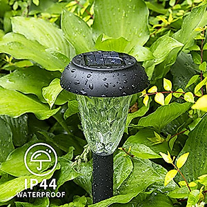 GIGALUMI Solar-Powered Pathway Lights (12-Pack), Waterproof Solar Garden Lights, Bright LED Solar Pathway Lights, Outdoor Lights for Landscapes, Gardens, Pathways, Walkways and Driveways (Cold White)