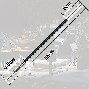 PNGKNYOCN 1/4" Mono Male to Female Audio Extension Cable 6.35mm TS Guitar Extension Cable for Amplifiers, Instruments, and Microphone（55cm）