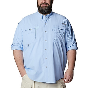 Columbia Men’s PFG Bahama™ II Long Sleeve Shirt, Sail, Large