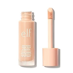 e.l.f. Halo Glow Liquid Filter, Complexion Booster For A Glowing, Soft-Focus Look, Infused With Hyaluronic Acid, Vegan & Cruelty-Free, 1 Fair