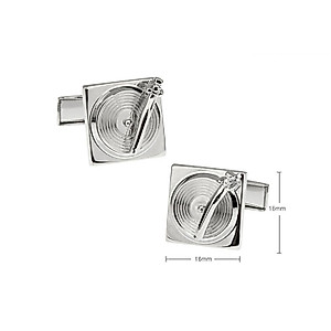 Vinyl Record Player Cufflinks Cuff Links