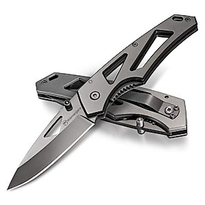 Kilimanjaro Vertice 8-Inch Everyday Folding Knife, Silver