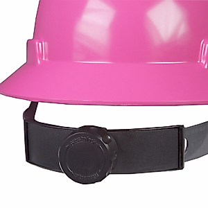 JORESTECH Safety Hard Hat Pink HDPE Full Brim Helmet with 4-Point Adjustable Ratchet Suspension for Work, Home, and General Headwear Protection ANSI Z89.1-14 Compliant HHAT-02