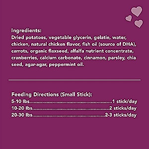 Get Naked Grain Free 1 Pouch 6.2 Oz Puppy Health Dental Chew Sticks, Small