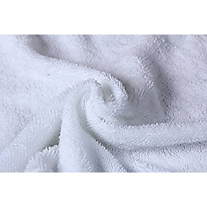 KSC Diamond American Towels & Linens Luxury Turkish Cotton Hotel & Spa Hand Towel 16"x30" Set of 6 100% Ring Spun - Organic Eco-Friendly (Hand Towels, White)