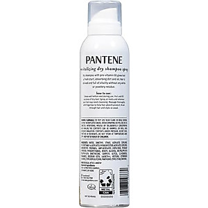 Pantene Pro-V Refresh Dry Shampoo Spray, Volumizing and Cleansing with Vitamin B5, for Fine, Thin and Color Treated Hair, 4.2 oz