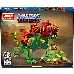 Mega Construx Masters of The Universe Building Toys Set, Battle Cat with 537 Pieces, 10 Inches Long, for Kids