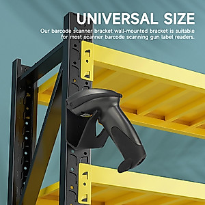 VENREA Barcode Scanner Bracket, Barcode Reader Bracket Wall Mounted Access Device Suitable for Tera Pro Barcode Scanner 2D QR 1D Barcode Reader, Symbol Zebra Honeywell Intermec Motorola
