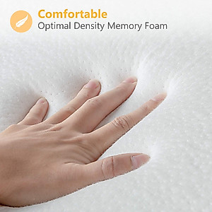 OasisSpace Bed Wedge Pillow, 12" Elevated Pillow for Bed Triangle Wedge Pillow 1.5 Inch Memory Foam Top with Removable Washable Cover (25"x24"x12") for Acid Reflux, Snoring, Reading, Back Pain