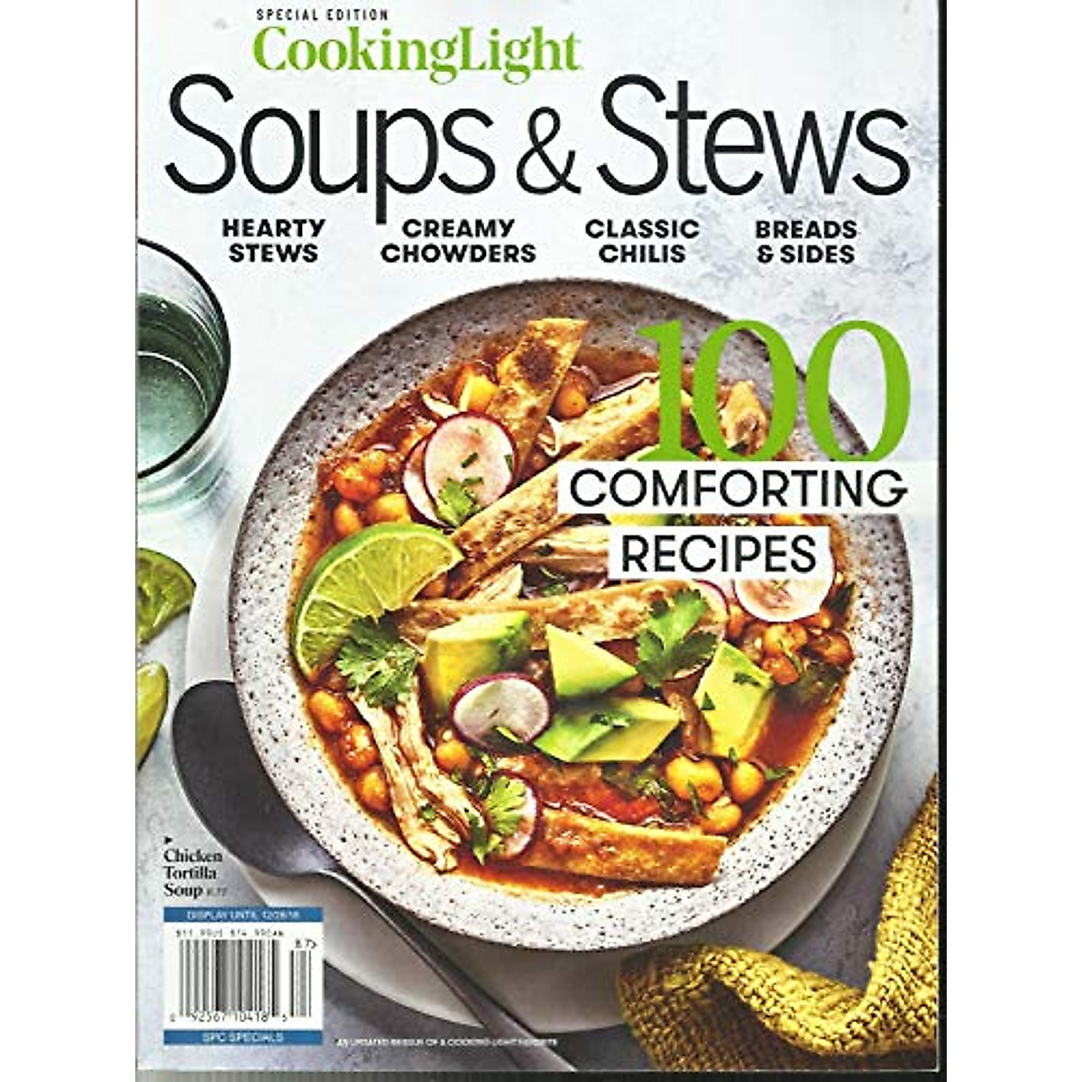 COOKING LIGHT MAGAZINE, SPECIALS EDITION, 2018 SOUPS & STEWS * COMFORTING RE