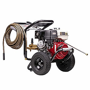 SIMPSON Cleaning PS60869 PowerShot 4000 PSI Gas Pressure Washer, 3.5 GPM AAA Triplex Pump, Honda GX270 Engine, Includes Spray Gun, Wand, 5 QC Nozzle Tips, 3/8-inch x 50-Foot Monster Hose, 49-State