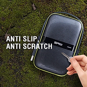 Silicon Power 1TB Black External Hard Drive PS5 Xbox Compatible, Shockproof USB 3.2 Gen 1