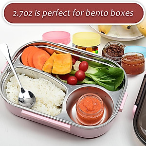 Z-synka 10-Pack Salad Dressing Containers To Go, 2.7oz Glass Small Condiment with Lids, Dipping Sauce Cups Set,Leakproof Reusable for Lunch Box Work Trip