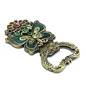 ARFUKA Bottle Opener Magnetic Beer Bottle Opener Retro Butterfly Shaped Soda Beverage Beer Bottle Opener Fridge Magnet Women Men Gift for Wedding Christmas and Birthday