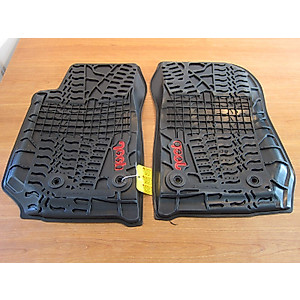 2014-2018 Jeep Wrangler JK Front High Wall All Weather Floor Mats New Mopar OEM