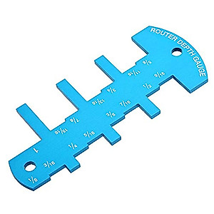 Table Saw Depth Gauge Height Limit Gauge Measuring Ruler Router Depth Gauge Aluminum Alloy Woodworking Tool