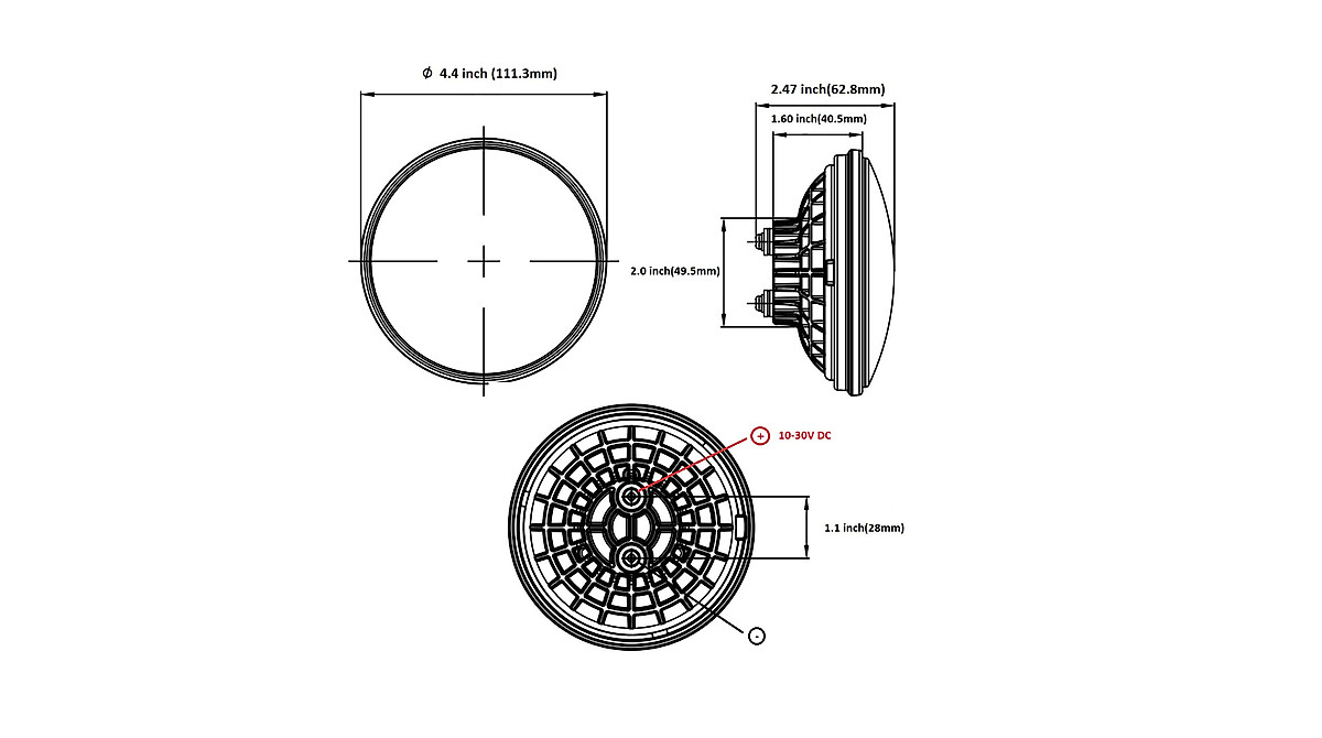 LED PAR36 Aviation Landing Light White 2100 Lumens Spot Beam