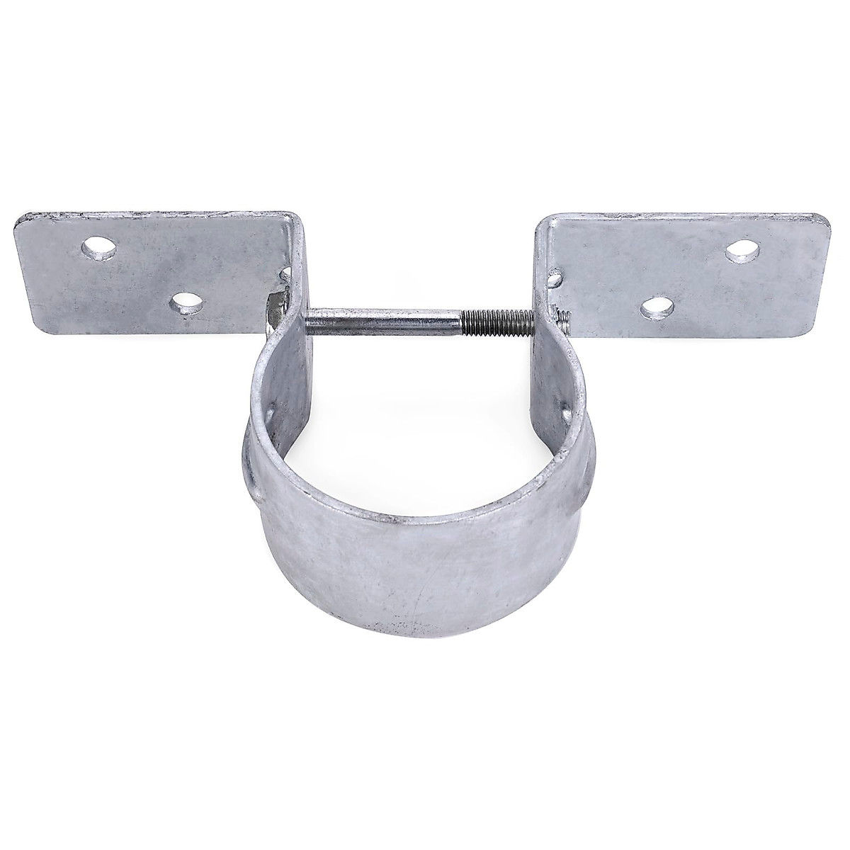 Steel to Wood Fence Bracket (12Pcs) 2-3/8 Fence Post Brackets, Fence Post Brackets for Metal Posts to Wood, Galvanized Pipe Grip Tie（No Include Screws）