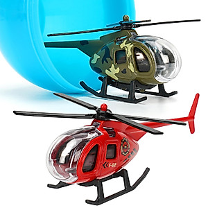 Sizonjoy 18 Pack Prefilled Easter Eggs with Die-cast Vehicles,4.2" Jumbo Plastic Easter Eggs Filled with Toys, Perfect for Basket Stuffers Fillers, Easter Eggs Hunt,Party Favor